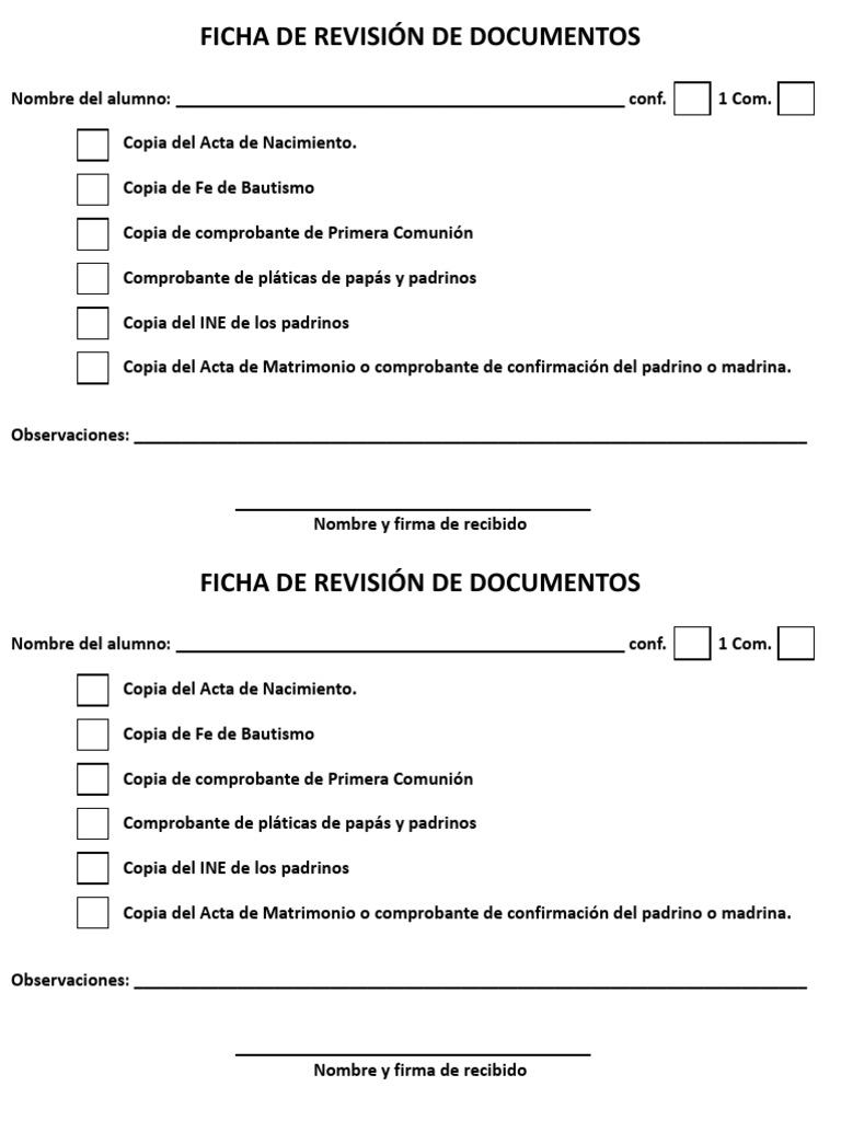 Revision de Documentos | PDF