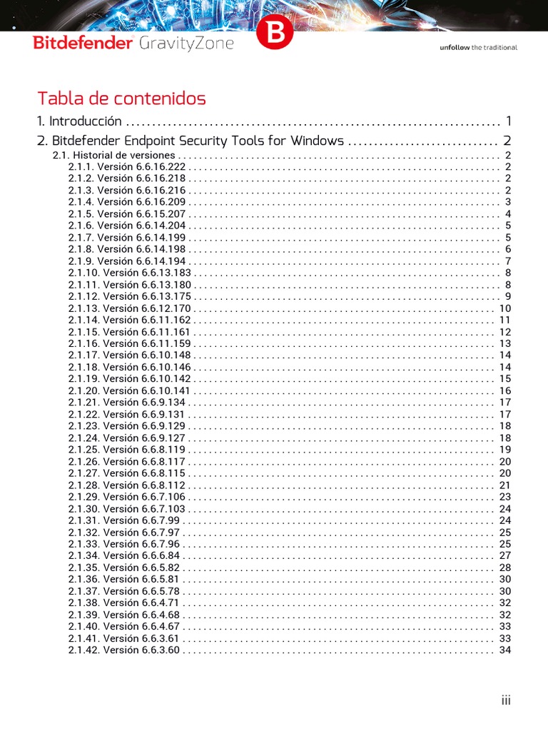 Bitdefender Endpoint Security Tools versiones | PDF