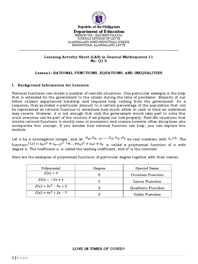 Rational Functions, Equations, and Inequalities | PDF | Function (Mathematics) | Polynomial