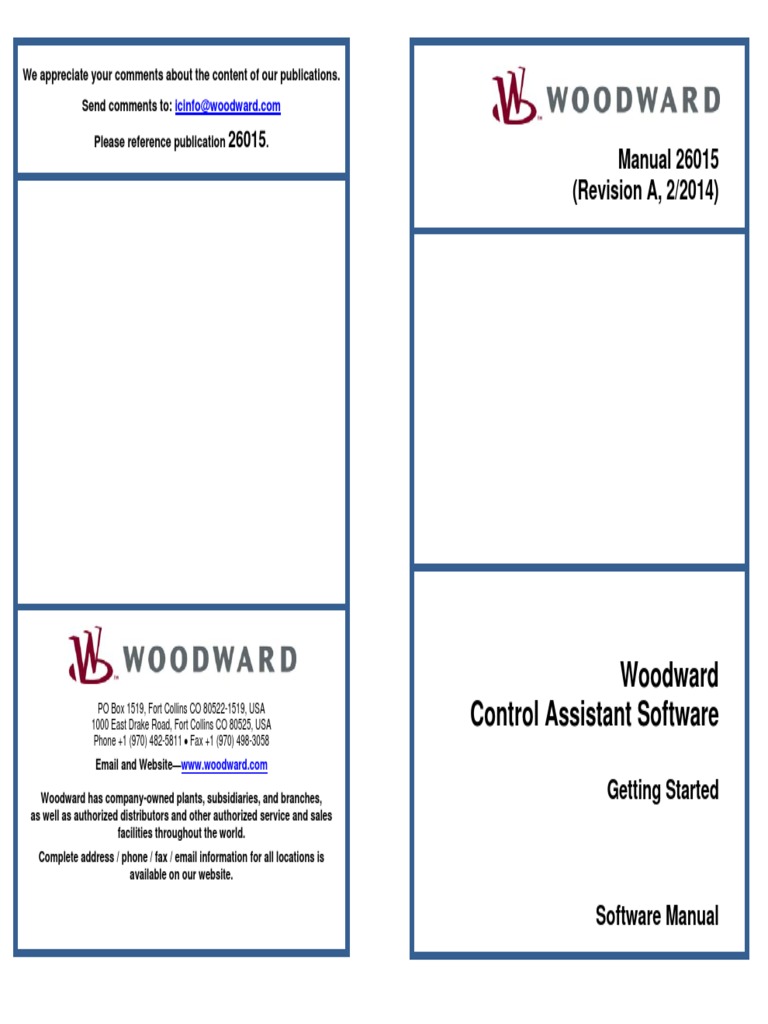 Manual 26015 (Revision A, 2/2014) : Woodward Control Assistant Software ...