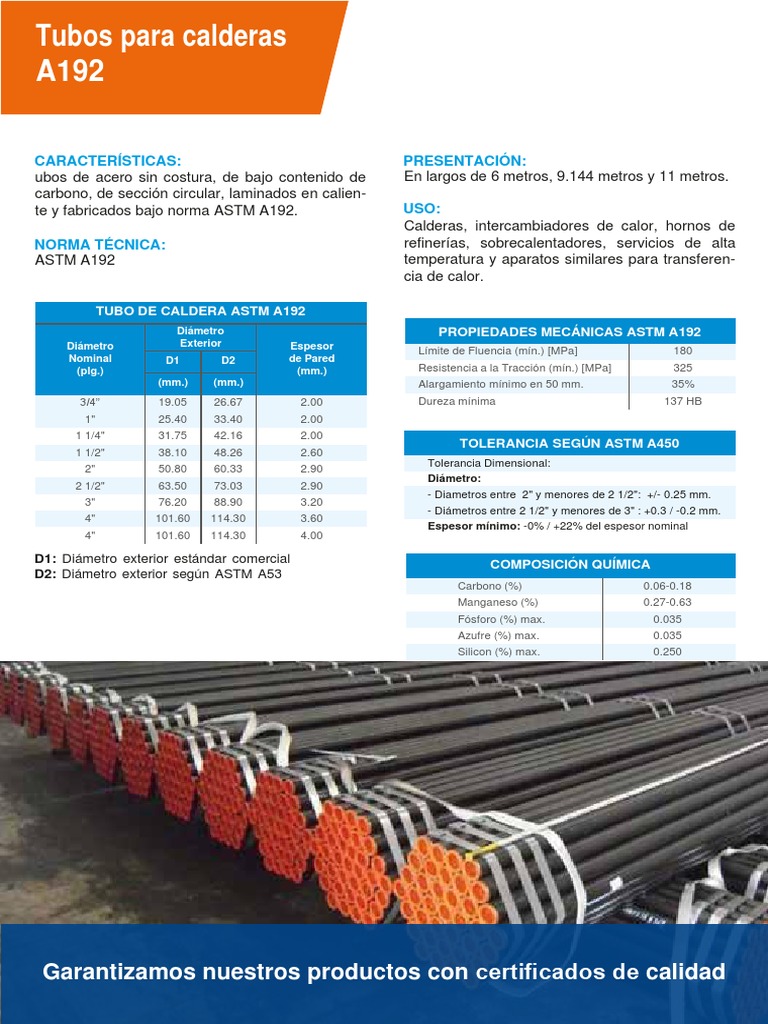 Tubos Caldera | PDF | Acero | Rieles