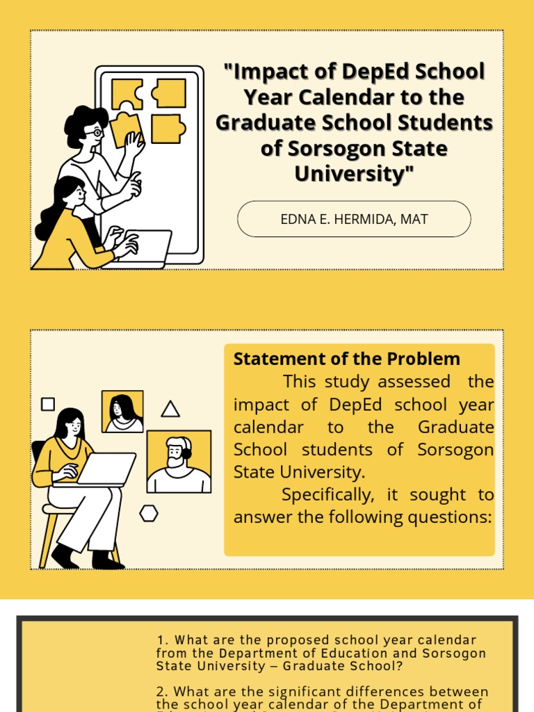 Concept Paper: Impact of DepEd School Year Calendar To The Graduate ...
