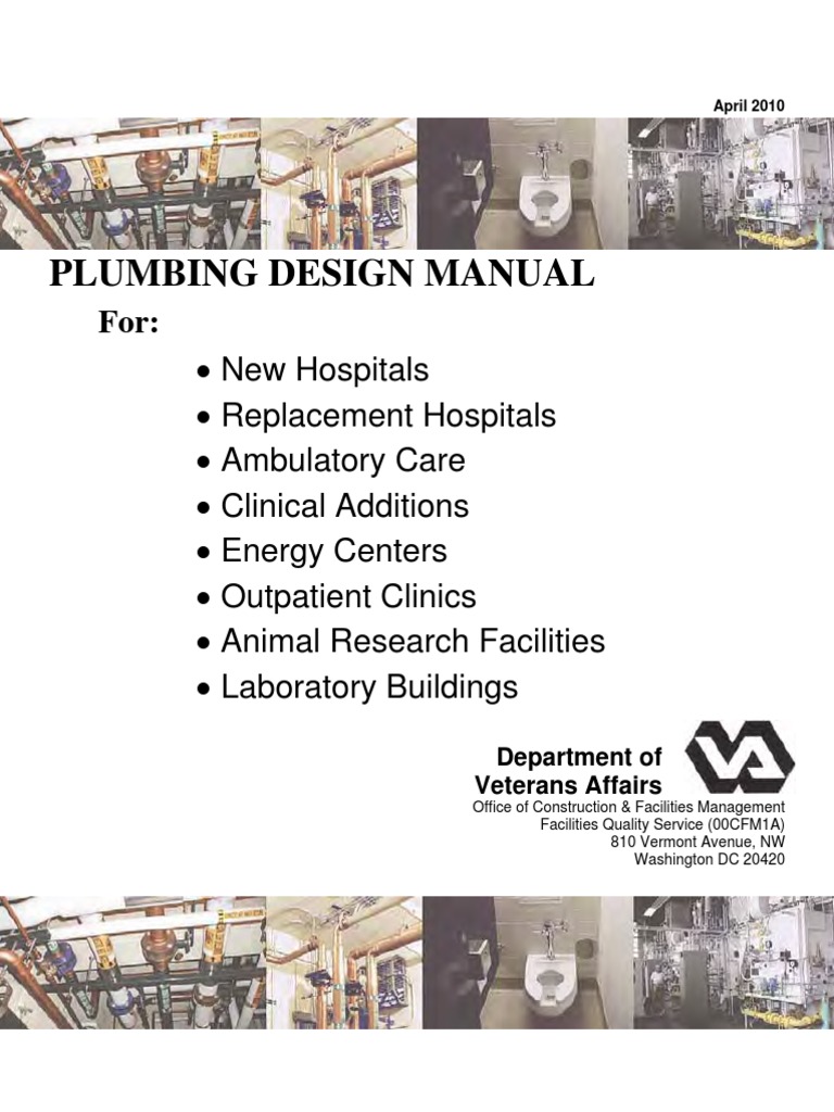 VA Plumbing Design Manual Overview | PDF | Veterans Health ...