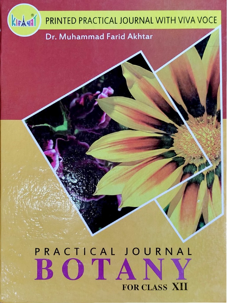 BOTANY XII (12th Grade/Class) Solved Practical Journal | PDF