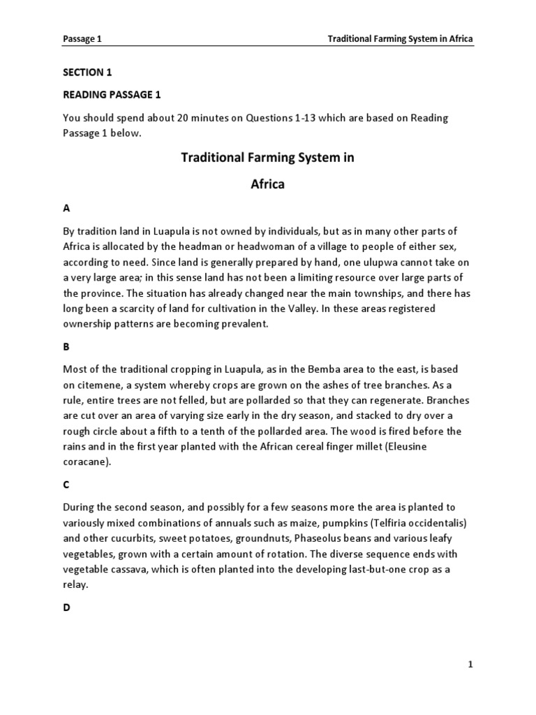 Traditional Farming Systems in Africa | PDF | Agriculture | Food Industry