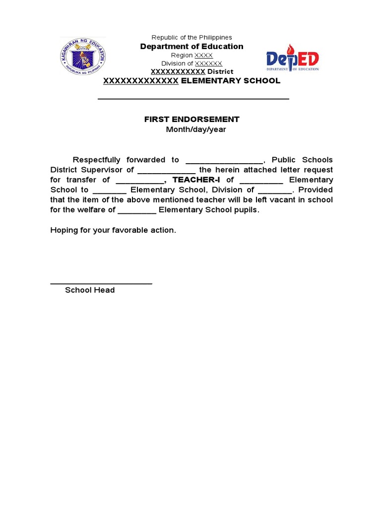 Teacher Transfer Request Process | PDF