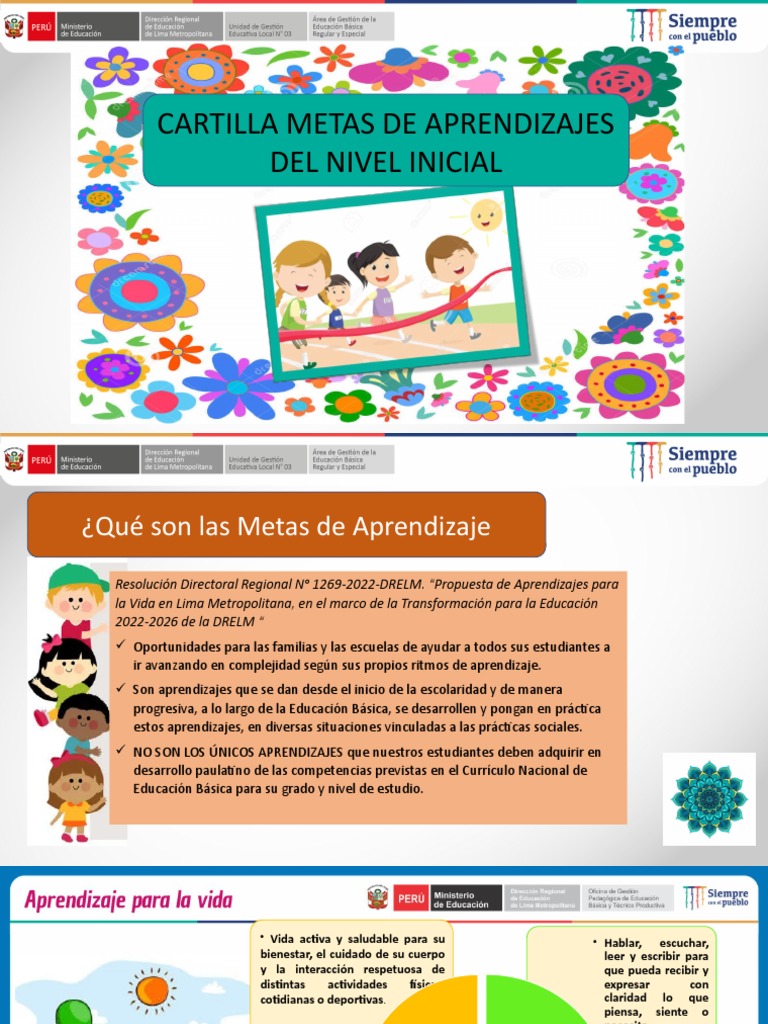 4-Cartilla Metas de Aprendizaje | Descargar gratis PDF | Adultos ...