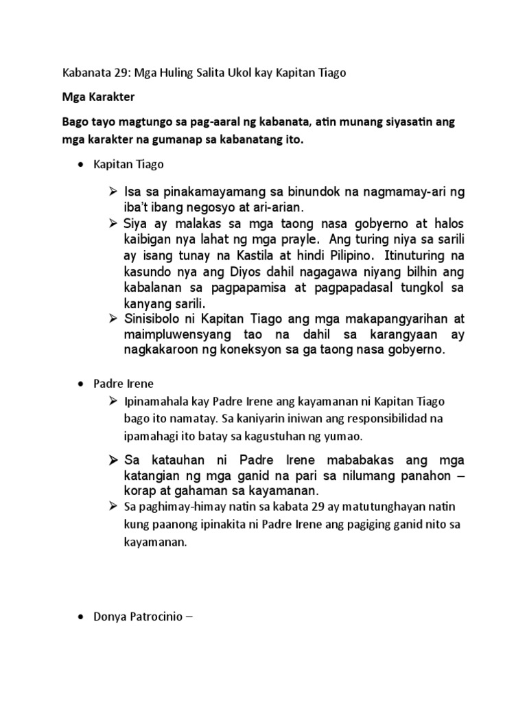 Kabanata 29 | PDF