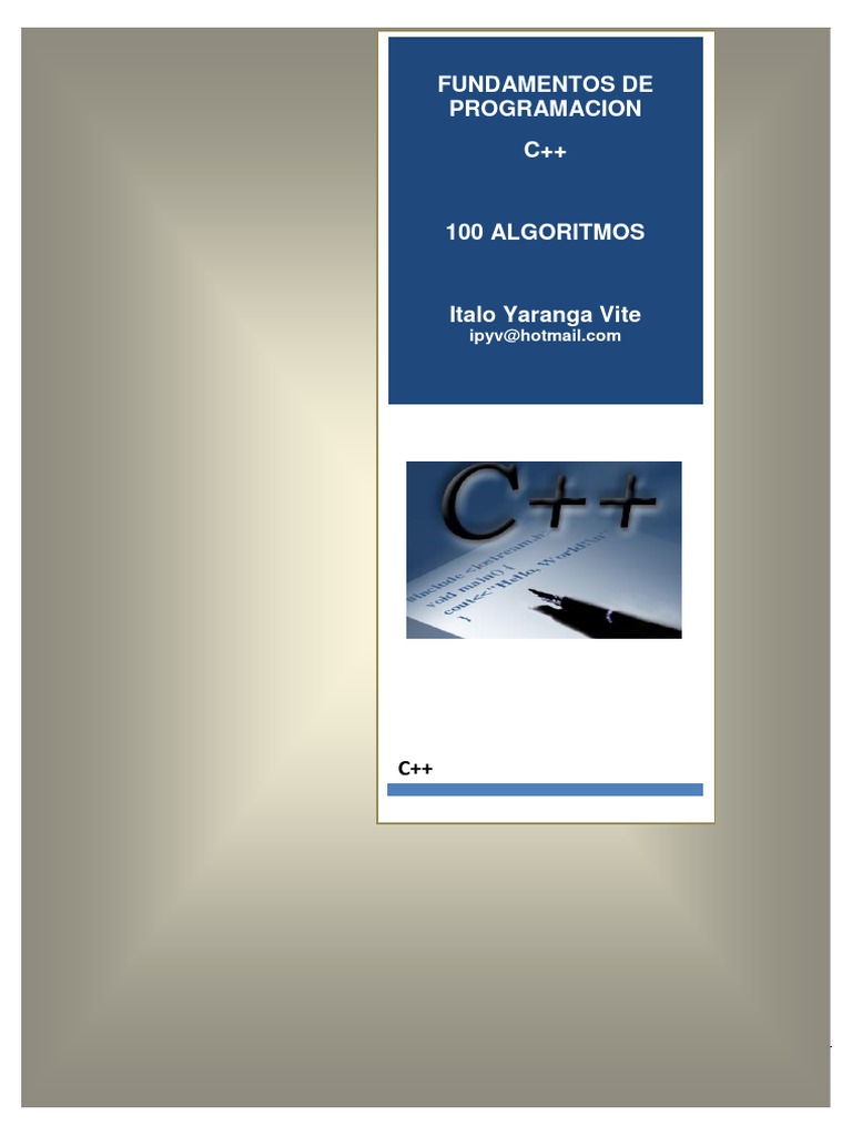 Guía de Fundamentos de Programacion C++ | PDF | Algoritmos | Funciones ...