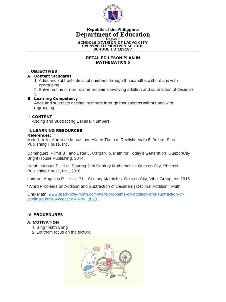 Adding and Subtracting Decimals | PDF | Mathematics | Cognition