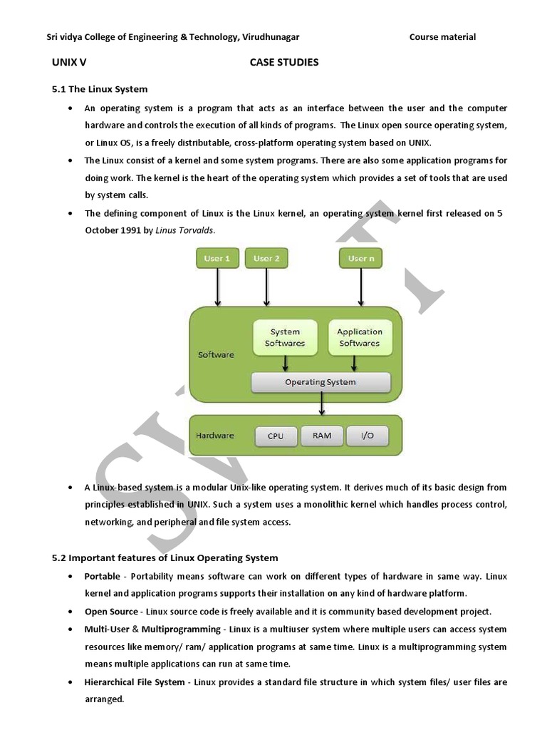 Unix V Case Studies | PDF | Virtualization | Operating System