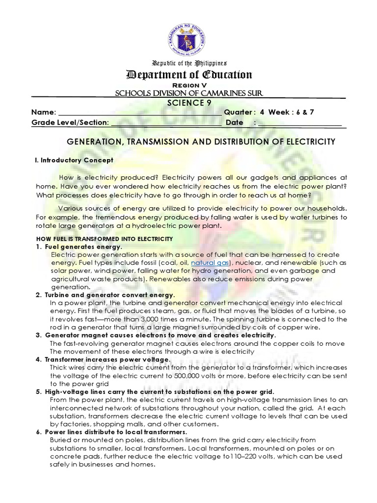 Department of Education: Science 9 | PDF