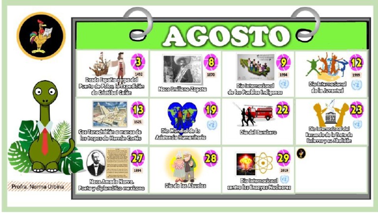 Efemérides de Agosto | PDF