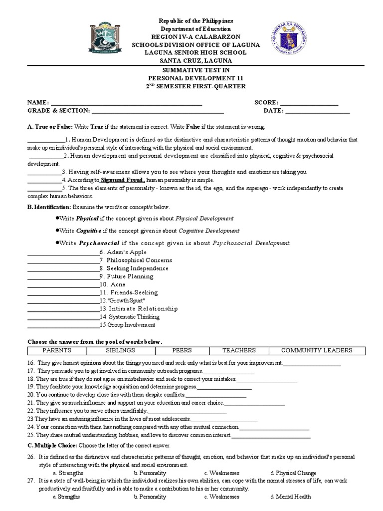 21ST Century Lit Diagnostic Test | PDF | Id | Mind 21ST Century Lit Diagnostic Test | PDF | Id | Mind