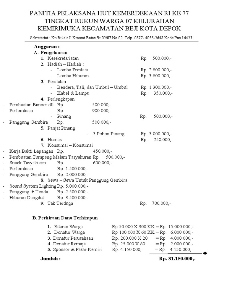 Proposal Perusahaan | PDF