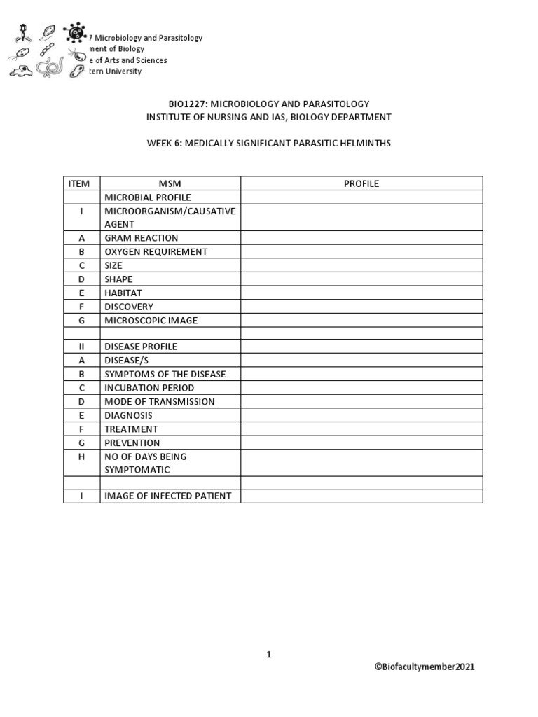 WEEK-6_-MEDICALLY-SIGNIFICANT-PARASITIC-HELMINTHS-template | PDF