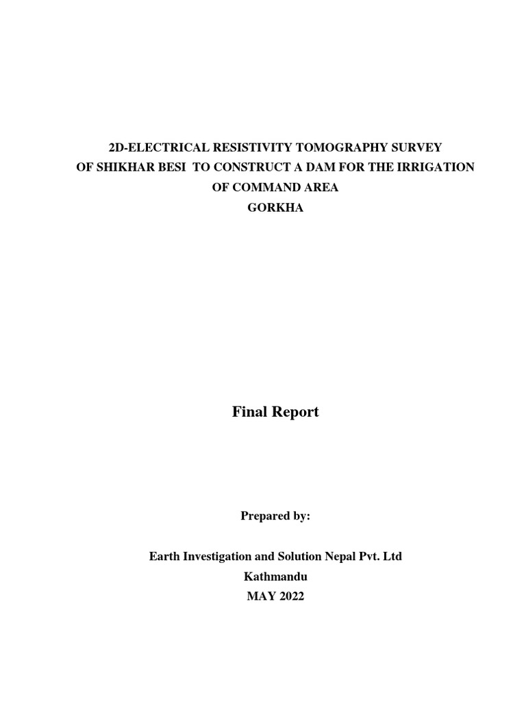 Ert Report | Download Free PDF | Porosity | Rock (Geology)