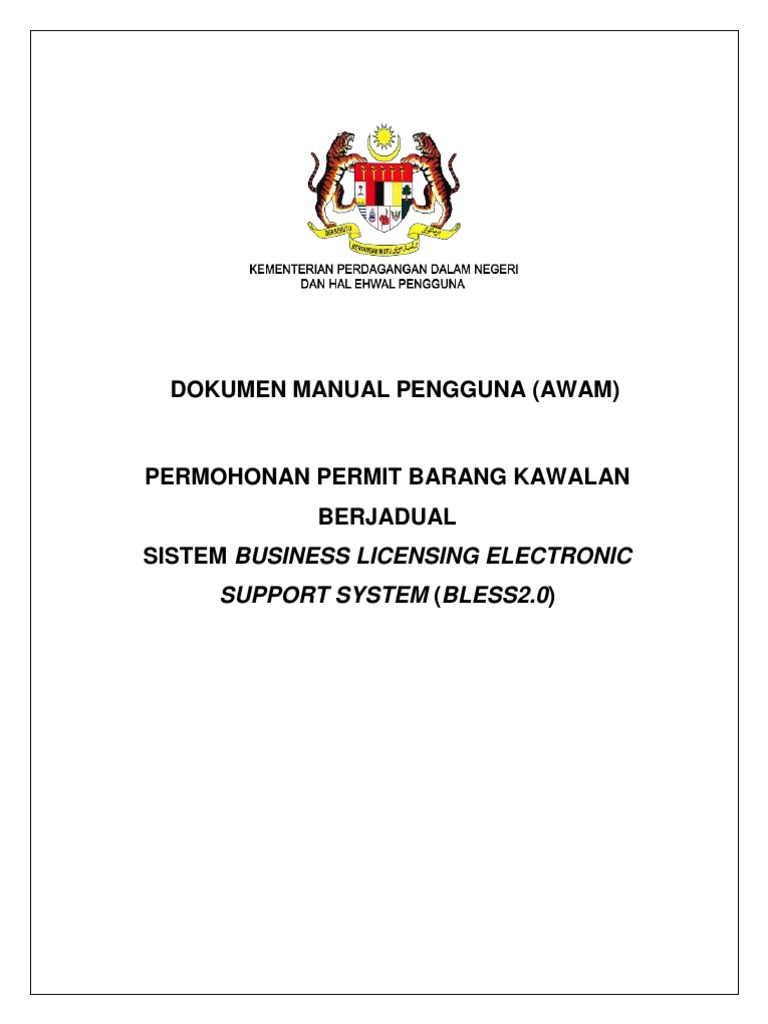 Garis Panduan Permohonan Permit Barang Kawalan Berjadual Melalui Sistem ...
