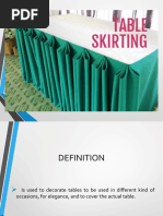 10 Basic Table Skirting Designs | PDF | Grilling | Cooking