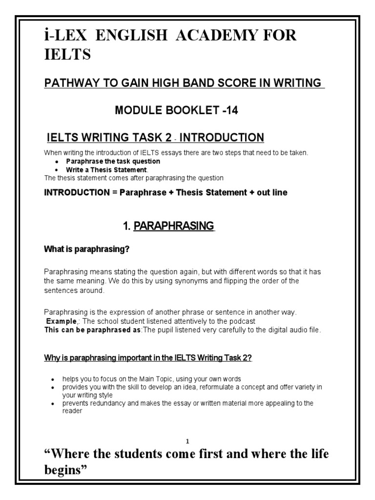 IELTS Writing Task 2 Guide | PDF | Essays | Question