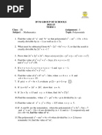 Class 9 Polynomial Questions & Solutions | PDF | Polynomial | Factorization