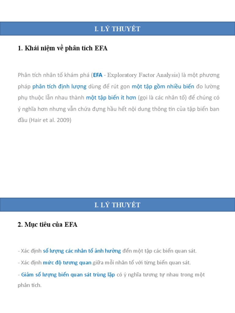 NH NG Tiêu Chí Trong Phân Tích EFA | PDF