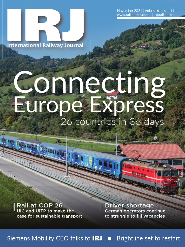 Irj November 2021 Pdf Train Rail Transport