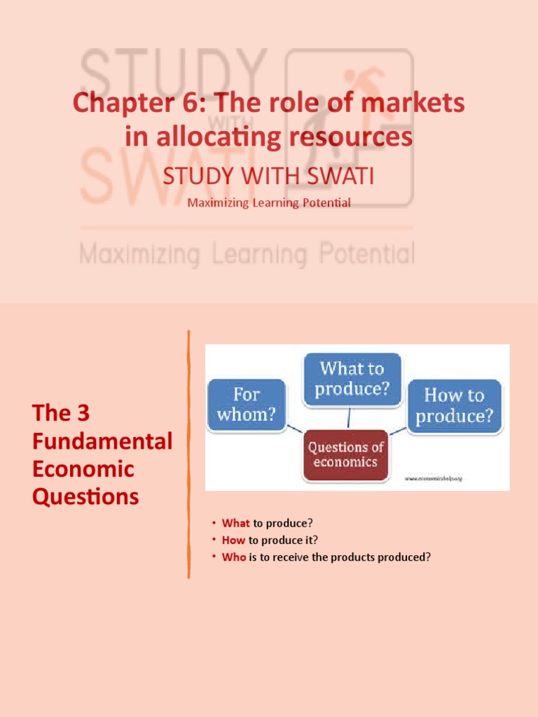 Role of Markets in Resource Allocation | PDF | Economic System | Market ...