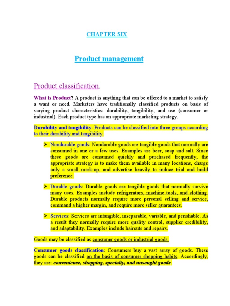 Product Classification | PDF | Brand | Marketing