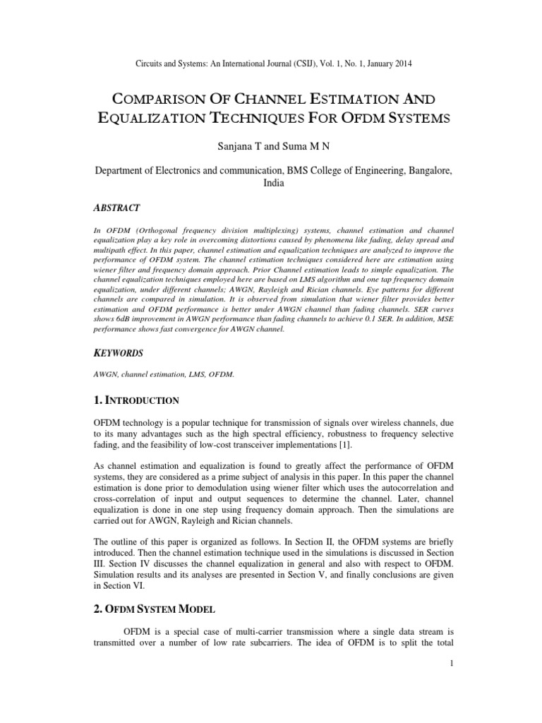 Equalization motion | PDF | Orthogonal Frequency Division Multiplexing | Modulation