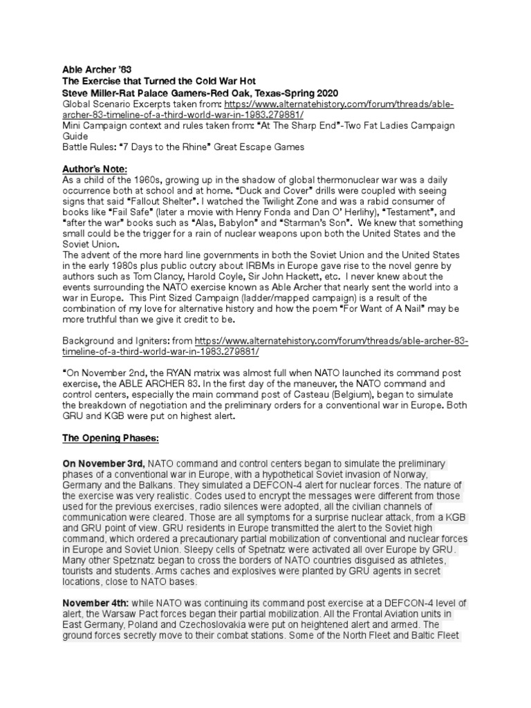 Race To The Weser Mini Campaign | PDF | Military | National Security
