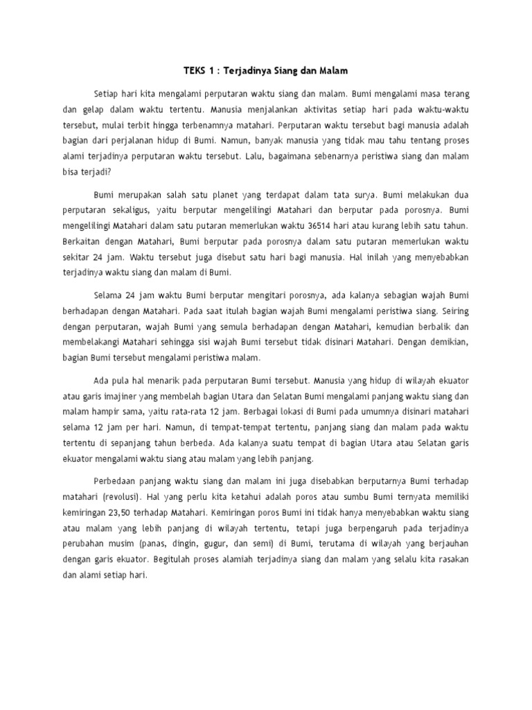 Teks 1 | PDF | Sains & Matematika