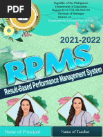 RPMS With ANNOTATIONS KRA 1 5 | PDF | Teachers | Learning