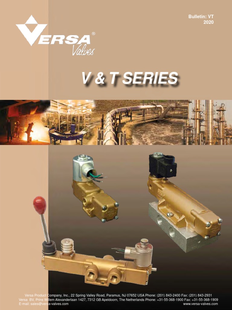 Versa VTSeries Brass Solenoid Catalog | PDF | Valve | Mechanical ...