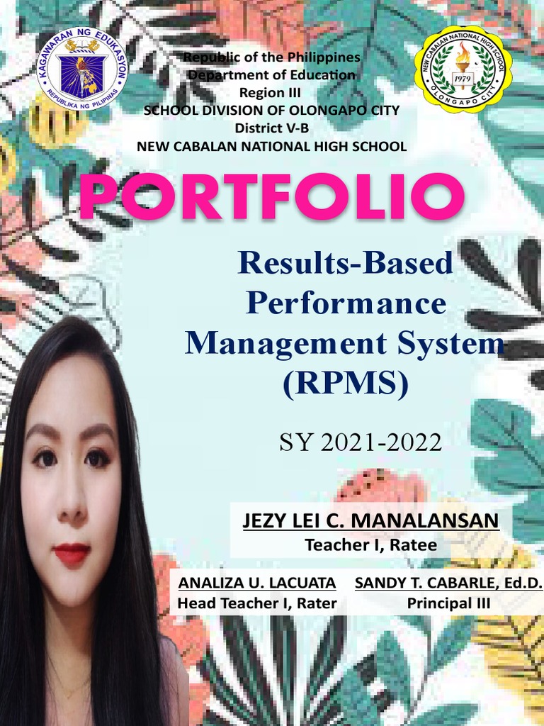 e Rpms Portfolio Design Fifteen Depedclick | PDF | Learning | Teachers
