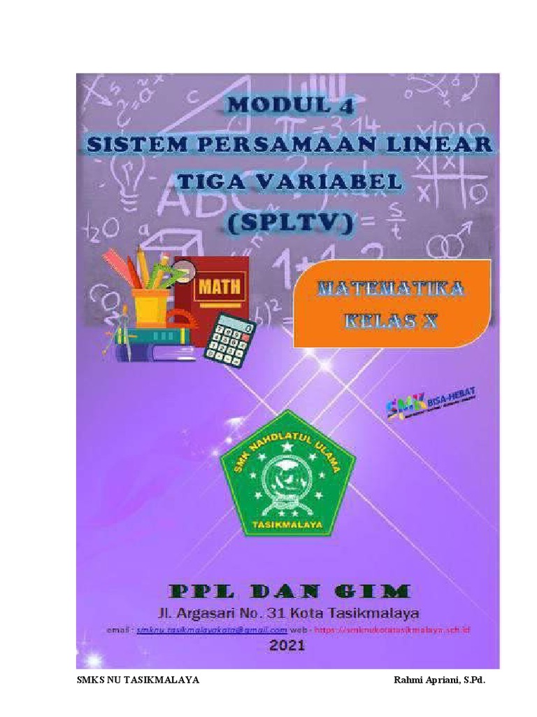 Modul Ajar MTK4 X | PDF