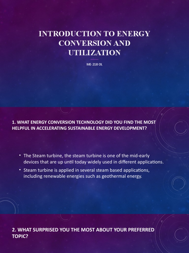 Introduction To Energy Conversion and Utilization | PDF | Energy Development | Power Station
