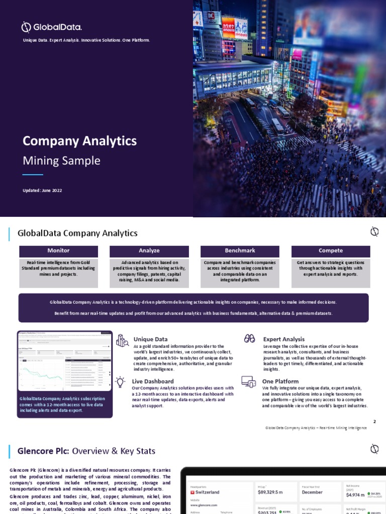 Company Analytics: Mining Sample | PDF | Glencore | Analytics