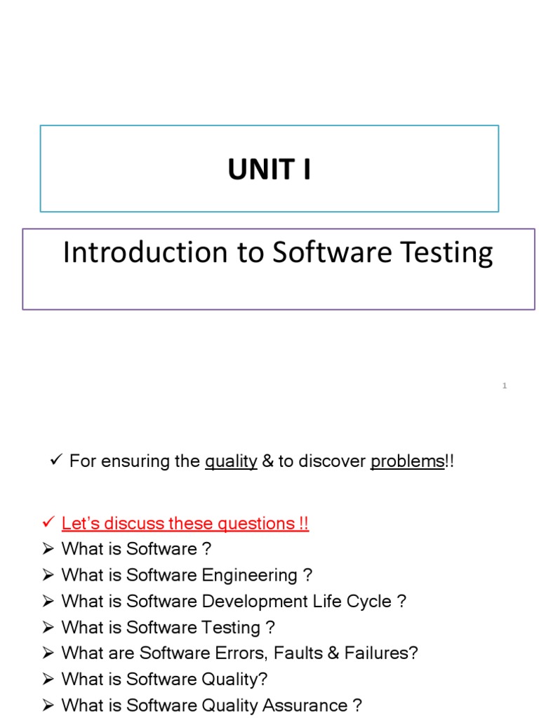 Stqa Pdf Software Testing Software Bug