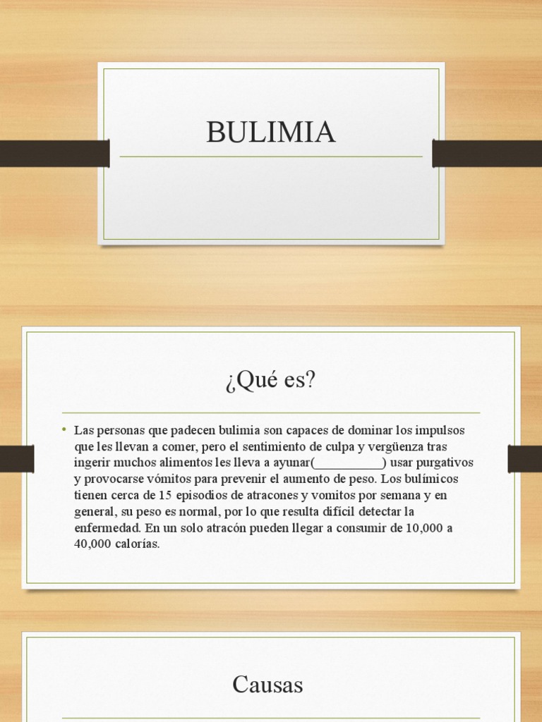 Bulimia y Bullying | PDF | Bulimia nerviosa | Medicina CLINICA