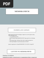 Pagsulat NG Memorandum | PDF
