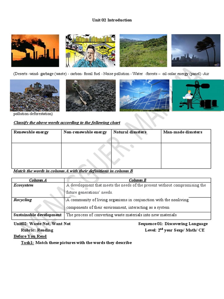 Waste Not Want Not Useful Worksheets | PDF | Amazon Rainforest | Recycling