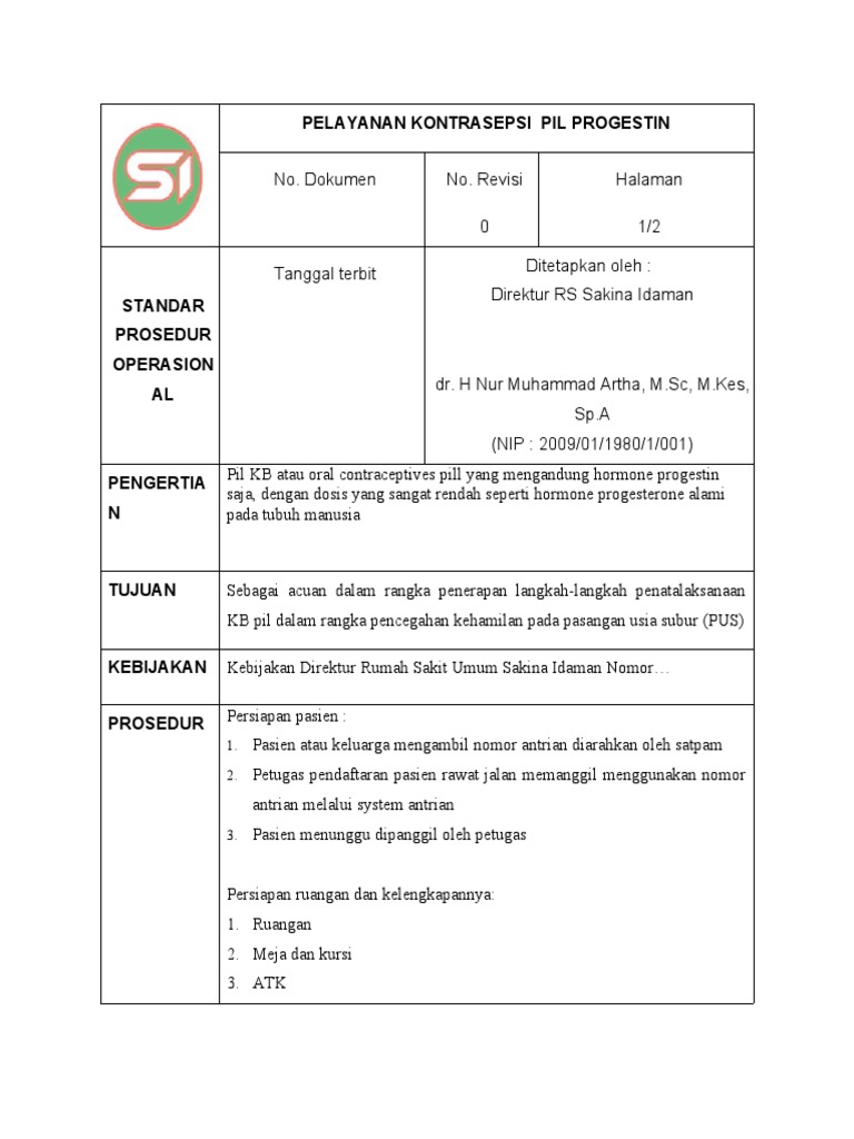 Panduan Pelayanan Pil Progestin | PDF | Kesehatan Holistik