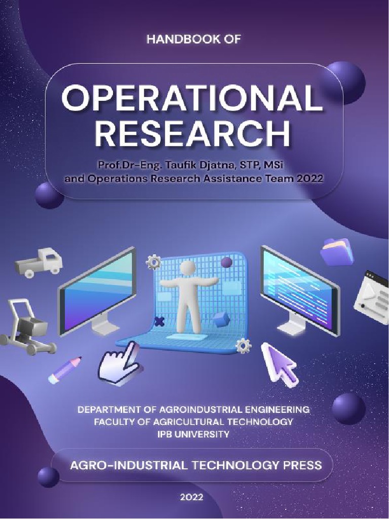 Handbook of Lecture and Response - or 2022 | PDF | Mathematical Optimization | Linear Programming