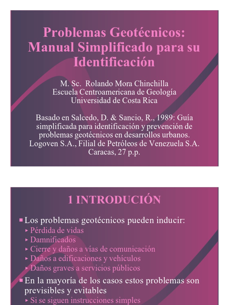 Problemas Geotécnicos | PDF | Ingeniería geotécnica | Erosión