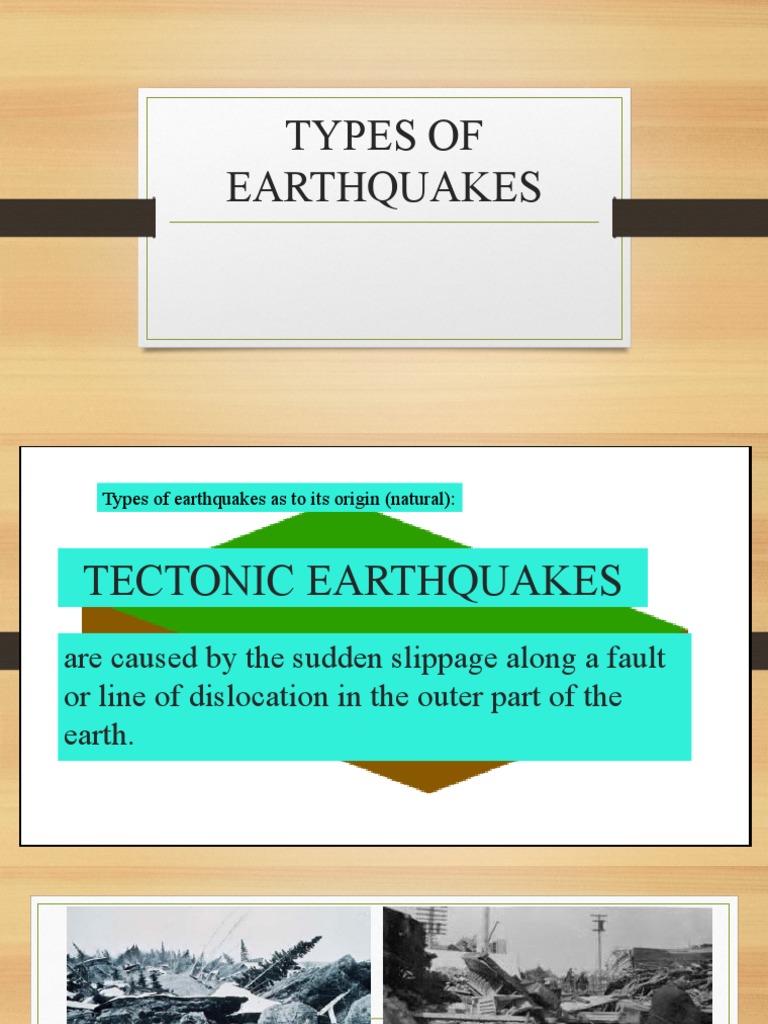 Types of Earthquake | PDF
