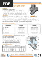 Forbes Marshall CMTD42M-F Steam Trap | PDF | Valve | Steam