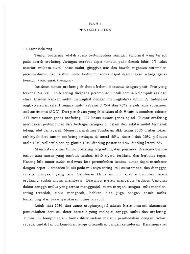 Tumor Orofarings: Definisi dan Gejala | PDF | Pengembangan Diri ...