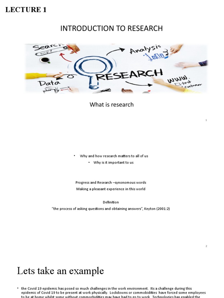 Lecture 1 Introduction To Research Powerpoint Presentation | PDF ...