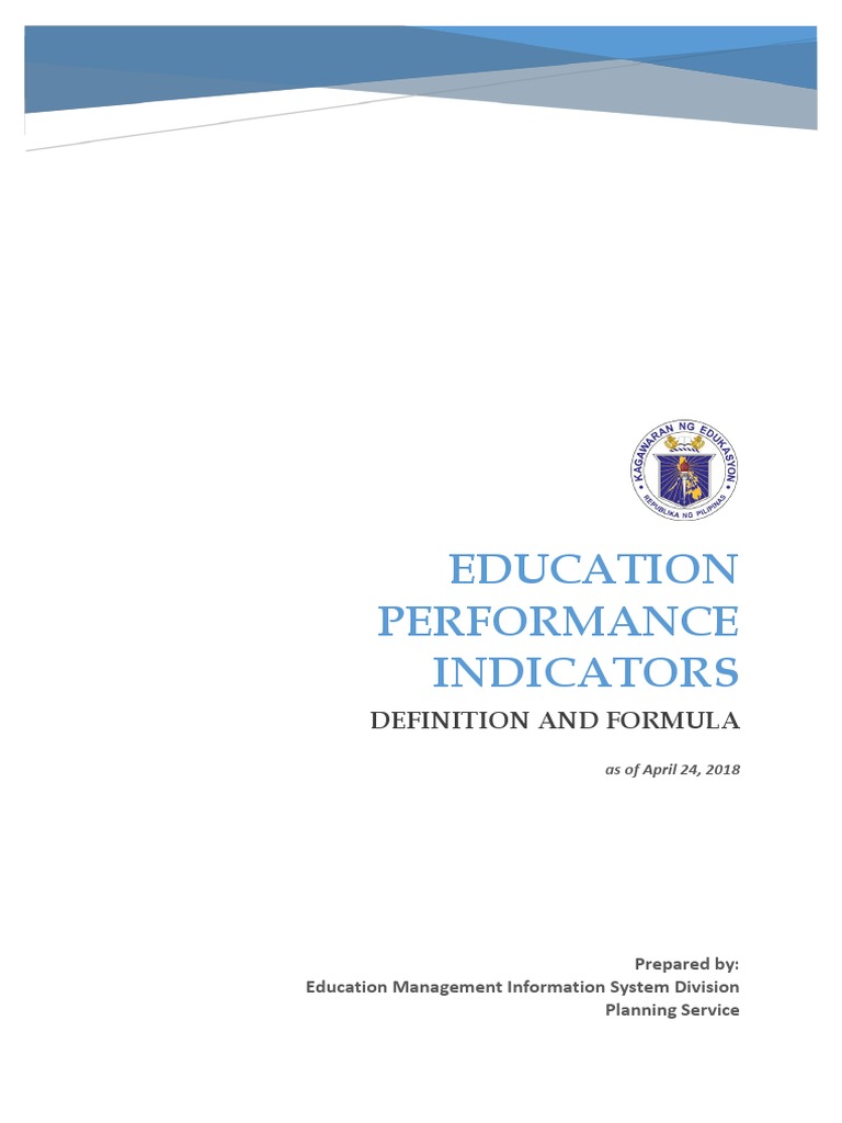 Education Performance Indicators: Definition and Formula | PDF ...